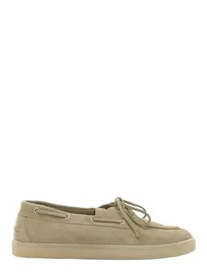 COPENHAGEN  Lace-up Suede Loafers - Neutrals