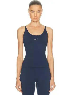 SET ACTIVE Sportbody Sporty U Tank - Atlantic