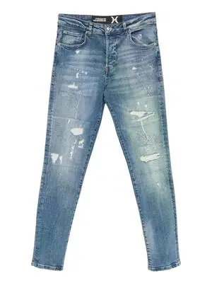 John Richmond Logo-patch Skinny Jeans - Blue