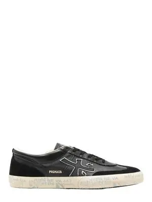 Premiata David Logo-patch Sneakers - Black