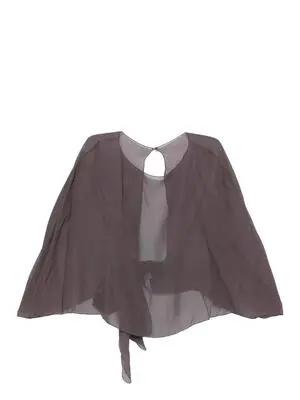 Antonelli Firenze Semi-sheer Cape - Purple