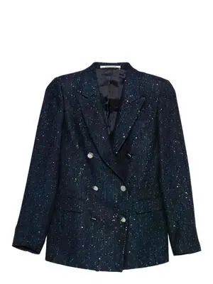 Tagliatore Double-breasted Blazer - Blue
