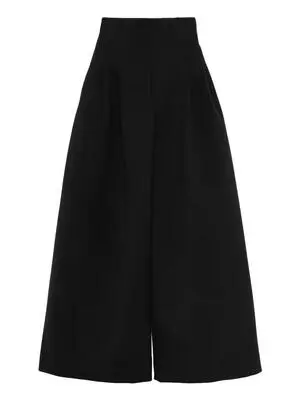 Jacquemus High-waisted Wide Leg Trousers - Black