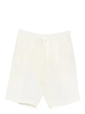120% Lino Drawstring-waist Shorts - Neutrals