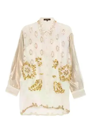 Biyan Sequin-embellished Shirt - Neutrals