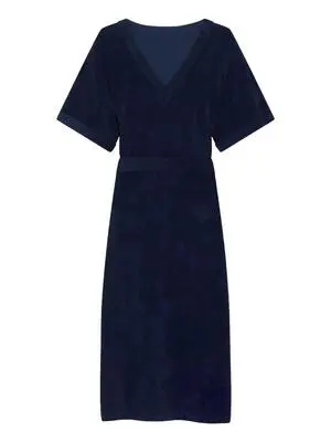 Vilebrequin Terry-cloth V-neck Dress - Blue