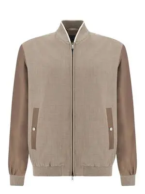 Paul & Shark Hybrid Bomber Jacket - Beige