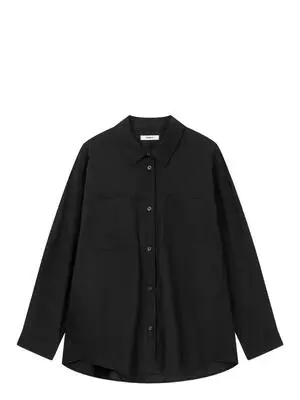 STUDIO TOMBOY Oversized Patch-Pocket Shirt