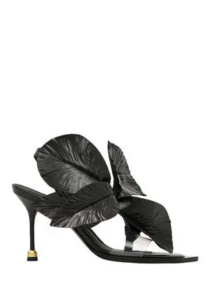 VANDA NOVAK Daisy Leaf-Detail Sandals