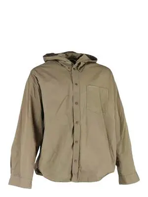 Balenciaga Hooded Parka Shirt Jacket - Neutrals