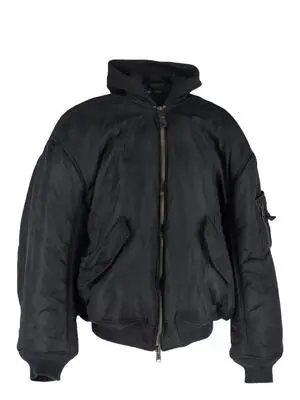 Balenciaga Layered Bomber Jacket - Black