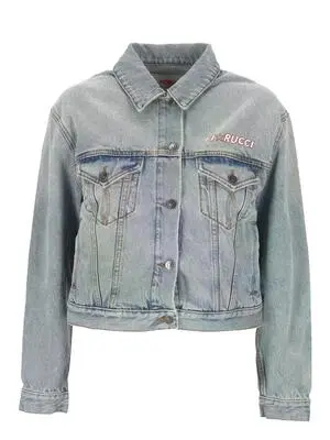 FIORUCCI Logo-Embroidered Denim Jacket
