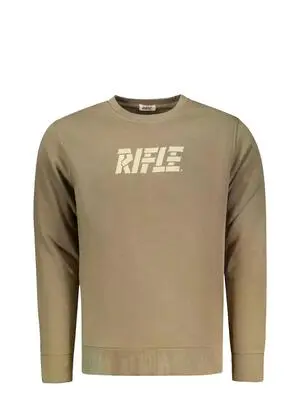 RIFLE Logo-print Cotton Sweatshirt - Neutrals