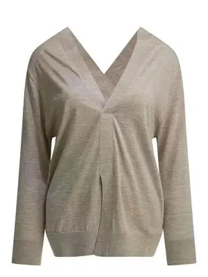 SA SU PHI V-neck Cashmere-blend Sweater - Neutrals