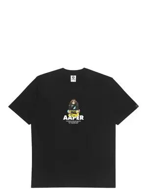 AAPE BY *A BATHING APE X Erik Inkala Aaper Aldo Graphic-print T-shirt - Black