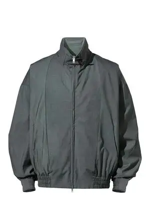 _J.L - A.L_ Panelled Zip-up Jacket - Grey