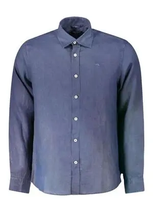 NORTH SAILS Logo-embroidered Linen Shirt - Blue