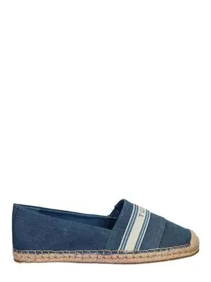 Tommy Hilfiger Logo Tape Denim Espadrilles - Blue