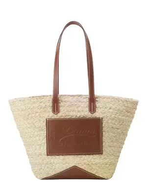 LANVIN Catch Logo-patch Tote Bag - Neutrals