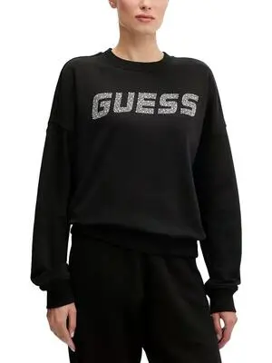 Guess Logo-embellished Sweatshirt - Black