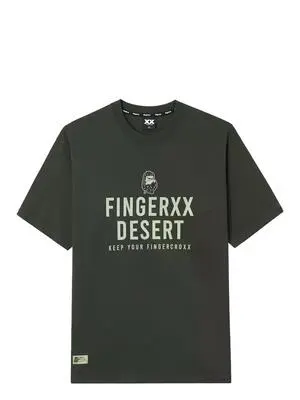 FINGERCROXX Graphic-print T-shirt - Grey