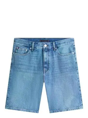 Tommy Hilfiger Faded Denim Shorts - Blue