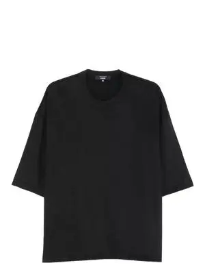 Comme Des Garçons Oversized Logo-tag T-shirt - Black