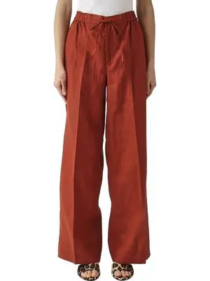 TWINSET Wide Leg Trousers - Brown