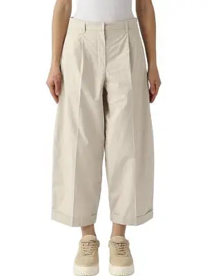 Max Mara 'S Max Mara Danza Cropped Cotton Trousers Mastic