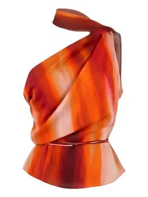 LAQUAN SMITH Top With Scarf Detail - Red