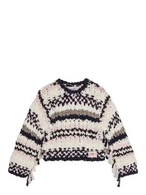 GANNI Striped Hand-knit Sweater - Mixed