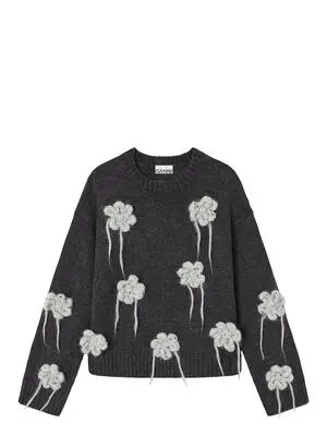 GANNI Crochet Flower Sweater - Mixed