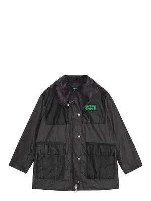 GANNI X Barbour Waxed Duffle Coat - Mixed
