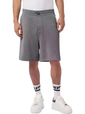 Philipp Plein Elastic-waist Track Shorts - Grey