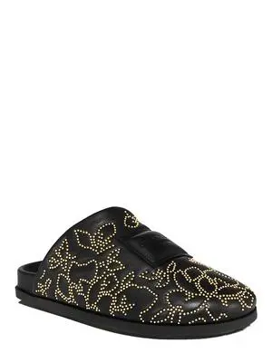 Givenchy Embellished Mule Flats - Black/gold