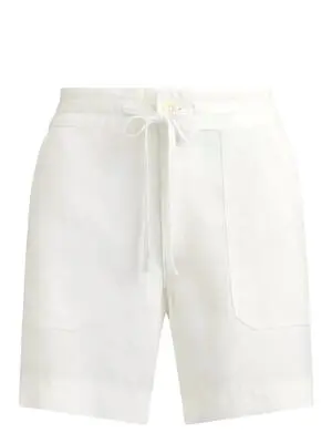 Ralph Lauren Drawstring Patch-pocket Shorts - White