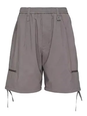 WOOYOUNGMI Zipper Detail Drawstring Hem Shorts - Grey
