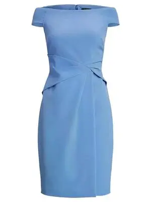 Ralph Lauren Off-the-shoulder Mini Dress - Blue