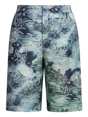 Off-White Graphic-print Shorts - Blue