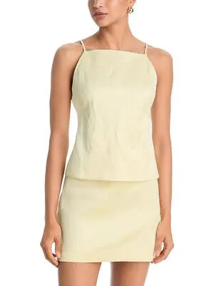 A.L.C. Reese Strappy Back Top - Light Canary