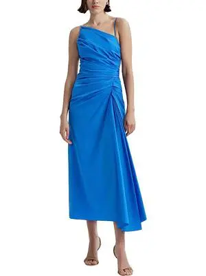 A.L.C. Juno Asymmetric Midi Dress - Cornflower