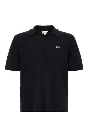 Lacoste Logo-embroidered Polo Shirt - Black