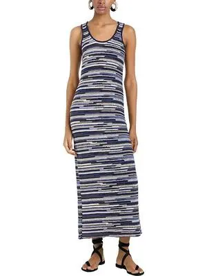 Proenza Schouler White Label Zinah Knit Dress - Navy Multi