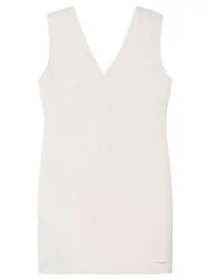Calvin Klein Sleeveless V-neck Dress - Neutrals