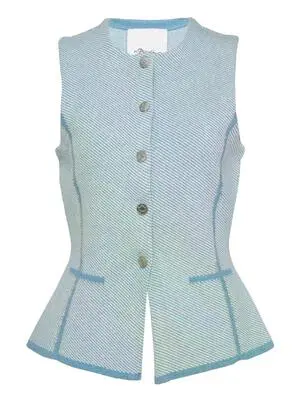 3.1 Phillip Lim Button-fastening Vest - Blue