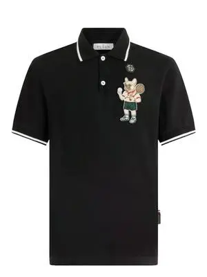 PHILIPP PLEIN Tennis Patch Polo Shirt