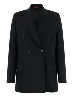 Gucci Double-breasted Peak-lapel Blazer - Blue