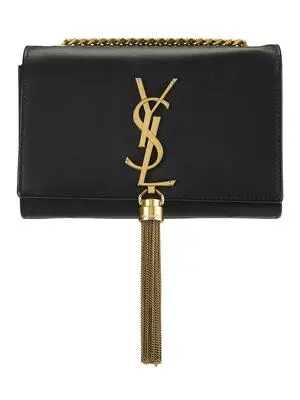 Saint Laurent Calfskin Kate Tassel - Black