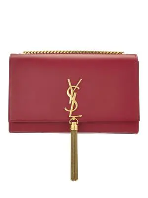 Saint Laurent Calfskin Kate Tassel - Red