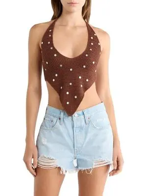 PACSUN Maribel Knit Halter Top